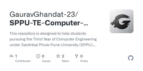 GitHub GauravGhandat SPPU TE Computer Engineering Study Material This Repository Is