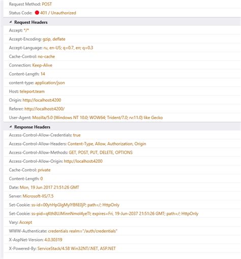 Servicestack Javascripttypescript Client And Cors Stack Overflow