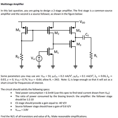 Multistage AmplifierIn This Last Question You Are Chegg