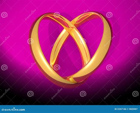 Heart Shaped Wedding Ring Stock Illustration Illustration Of Valentine