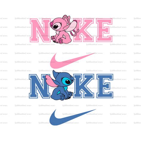 Stitch And Angel Couple Bundle X Nike Png Logo Brand Png S Inspire
