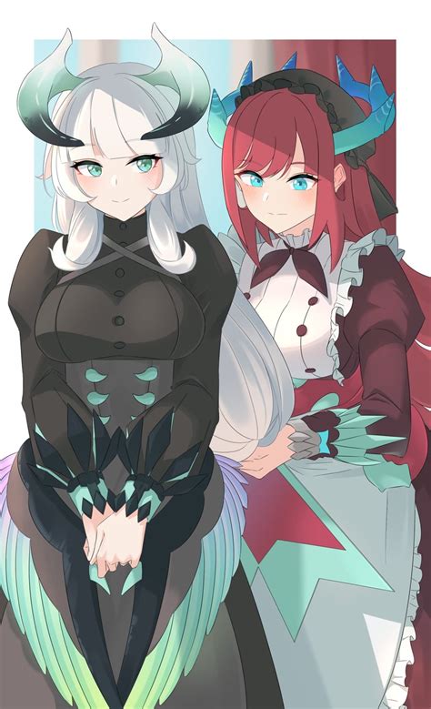 Kitchen Dragonmaid And Chamber Dragonmaid Yu Gi Oh Drawn By Heichi