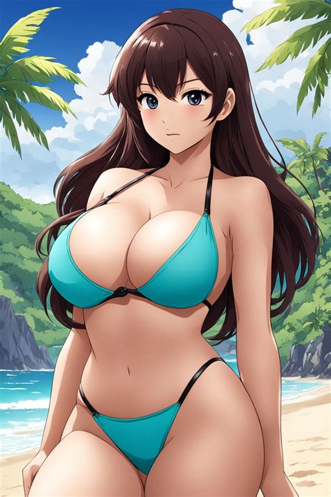 Curvaceous Big Breast Small Bikini Anime Woman 441 By Nabari505 On Deviantart