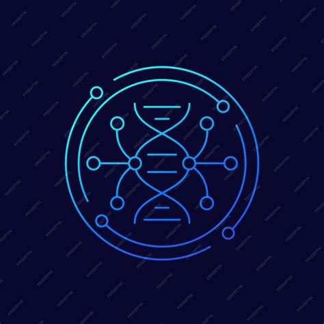 Premium Vector Dna Sequencing Line Vector Icon