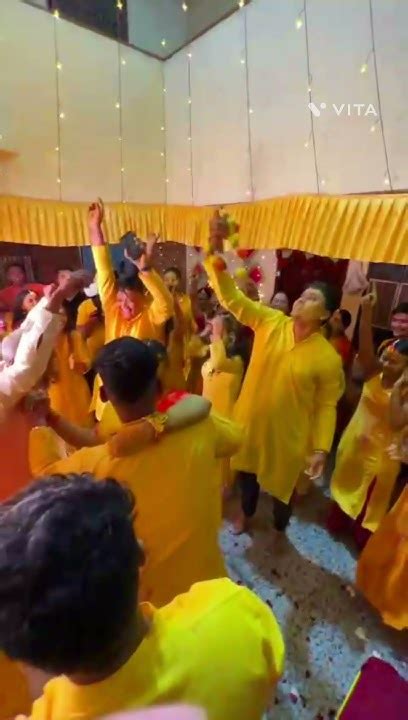 Haldi Scenes Shorts Brothersister Weddingvideo Haldi Sangeet Love