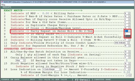 How To Enable Indication If Party Repeated More Than One At The Time Of