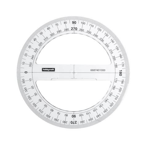 Circular Protractor 15cm Hobbycraft