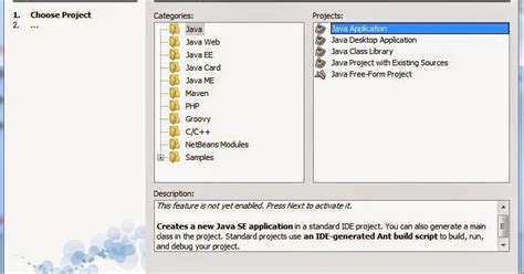 cara membuat project baru pada netbeans tugas