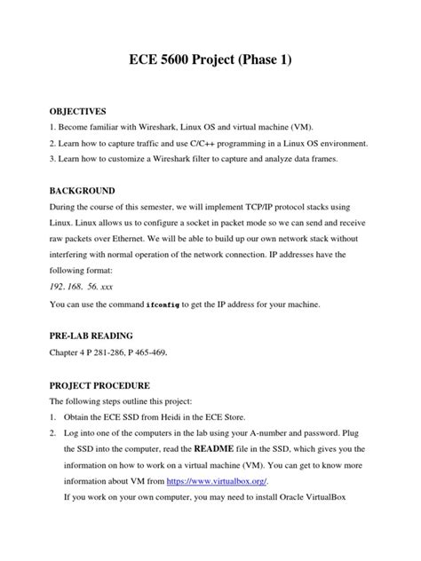 Lab Project 1 Pdf Computer Network Internet Protocol Suite