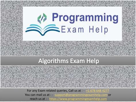 Algorithm Exam Help Pptx Jewelry Making Arts And Crafts