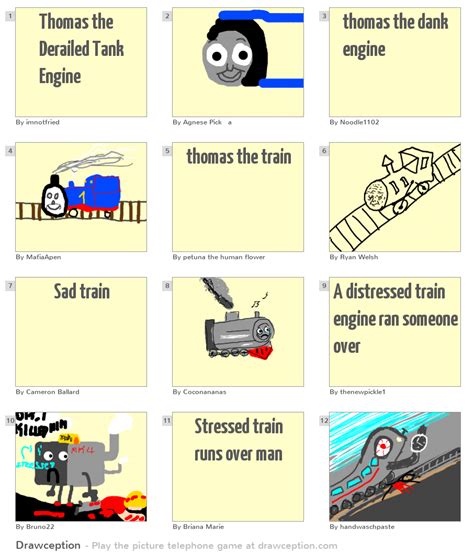 Thomas The Derailed Tank Engine Drawception