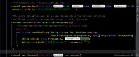 Rabbitmq——入门常用方法参数handledelivery Csdn博客