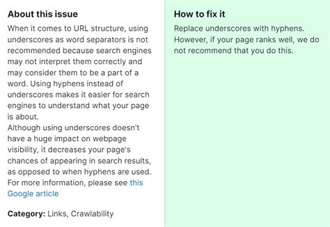 How To Fix Pages Have Underscores In The Url Semrush Audit