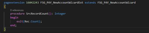 Page Extension Procedure Not Appearing On With The Testpage Type