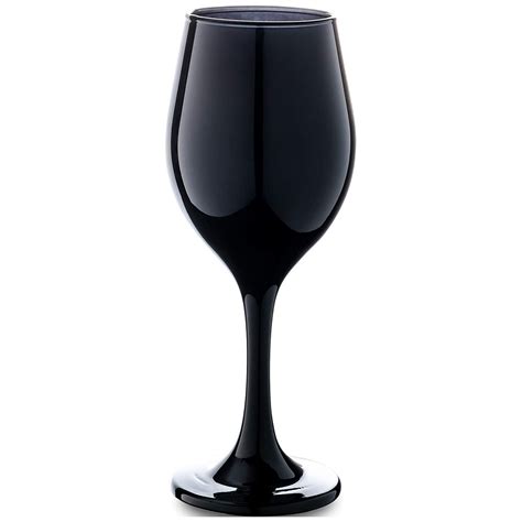 Vikko Dcor Glossy Black Colored Red Wine Glasses Beautiful Unique