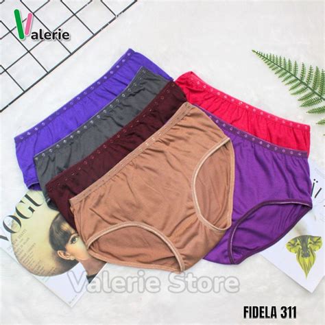 Jual Val Celana Dalam Wanita Fidela 311 Cd Katun Perempuan Karet