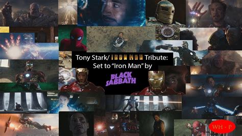 Tony Starkiron Man Tribute Set To Iron Man By Black Sabbath