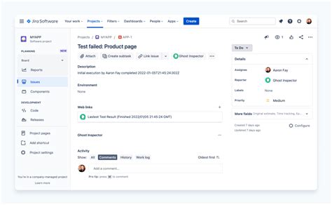 Jira Cloud Ghost Inspector