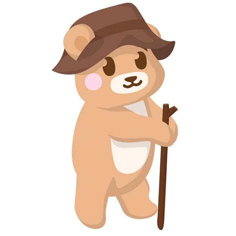 Pequeño Oso Explorador Ilustraciones 27250327 Png