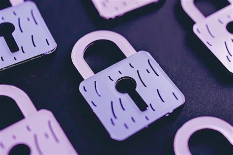 Network Security Management With Padlocks And Keys Illustrating Access