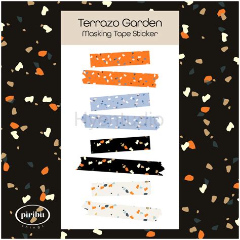 Piribu Things 굿노트 속지 유니크한 다이어리 템플릿 Terrazo Garden 예쁜 일기 템플릿