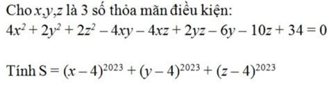 nhìn khó nhưng có vẻ k khó lắm đâu ạ mng giúp mình nhaaCho x y z là 3