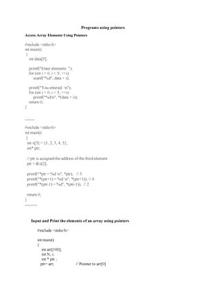 Introduction To Programming Paradigms UNIT I BASICS OF C PROGRAMMING
