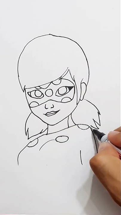 How To Draw Ladybug Miraculous Shorts Viral Youtube