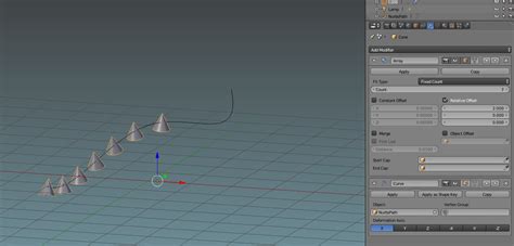 How Do I Make An Object With Array And Curve Modifier Stand Straight On A