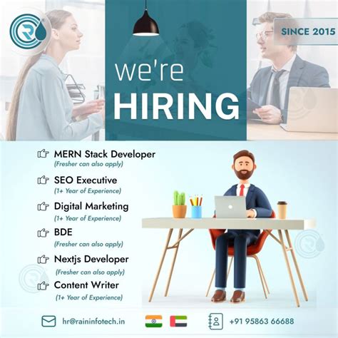 Rain Infotech On Linkedin Raininfotech Blockchaindevelopment Vacancies Team Openings Hiring