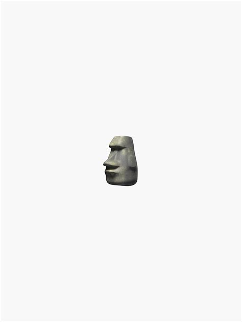 Moai Easter Island Head Statue Emoji Meme Sticker For Sale By