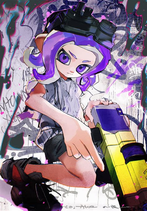 Octoling Player Character And Octoling Girl Splatoon And More Drawn By Xiaopi