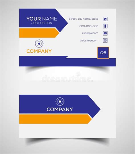 Double Sided Creative And Modern Business Card Template Vector
