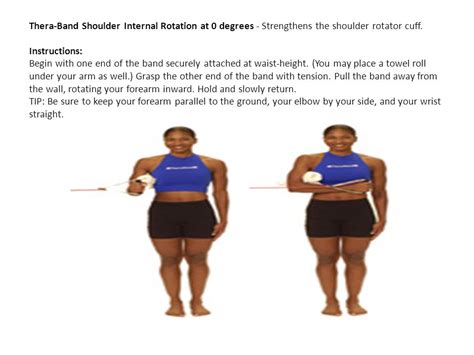 Shoulder Internal And External Rotation With Theraband