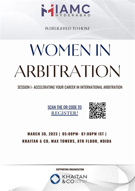 Women In Arbitration International Arbitration And Mediation Centre