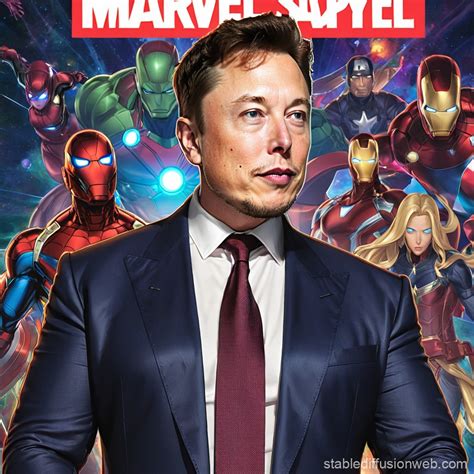 Elon Musk in Marvel Cartoon Style | Stable Diffusion Online