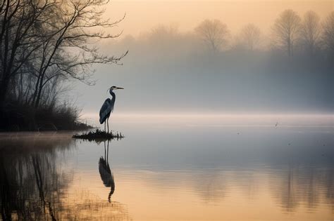 Download Ai Generated Bird Lake Royalty Free Stock Illustration