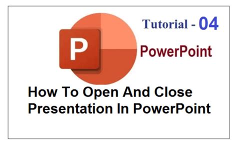 How To Open Already Saved Presentation In Powerpoint