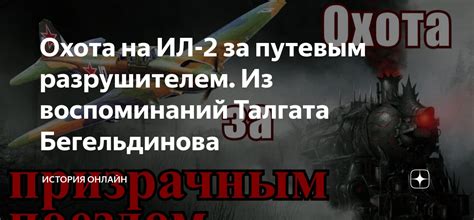 Охота на ИЛ 2 за путевым разрушителем Из воспоминаний Талгата Бегельдинова История Онлайн