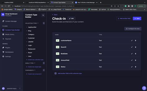 how to build a hotel management app using strapi and next js dev community