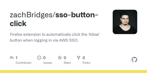 Github Zachbridges Sso Button Click Firefox Extension To