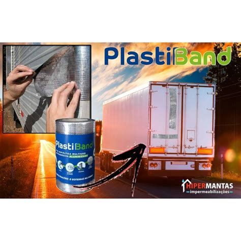 FITA ALUMINIZADA PLASTIBAND AUTOADESIVA 20cm X 10m Hipermantas
