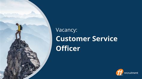Vacancy Customer Service Officer