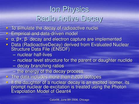 Ion And Neutron Transport In Geant4 Ppt Download