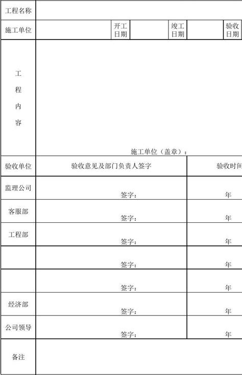 工程竣工验收结算单 word文档在线阅读与下载 免费文档