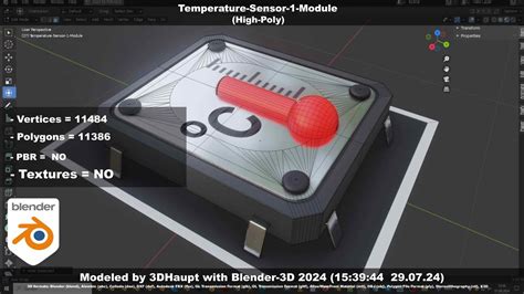 Temperature Sensor 1 Module Cgtrader