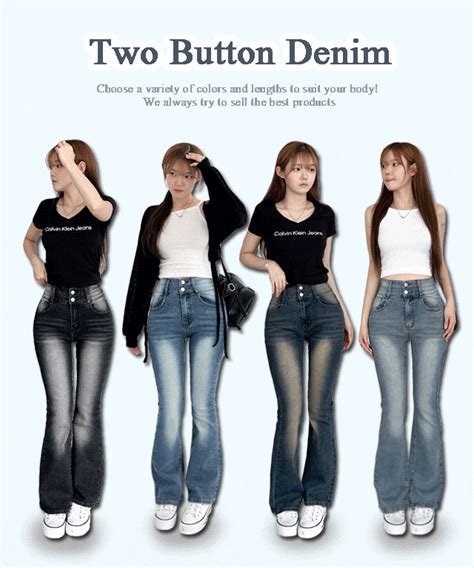 3단기장골반뽕기획템 골반볼륨업 빈티지 캣브러쉬 워싱 투버튼 스판 슬림 부츠컷 데님팬츠 청바지 하이웨스트 키작녀 키큰녀