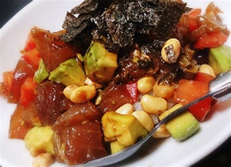 簡単アヒポキ丼 おすすめアレンジレシピ お豆を中心としたつくだ煮・お惣菜とおせち おいしいかんどうずっといつまでも カネハツ食品株式会社