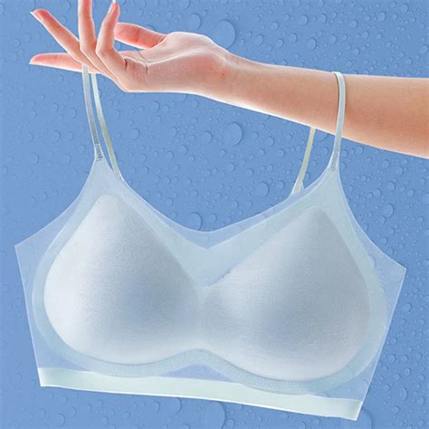 Ультратонкий бюстгальтер с подкладкой из ледяного шелка | AliExpress