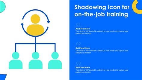 Shadowing Icon For On The Job Training Elements Pdf Powerpoint Templates